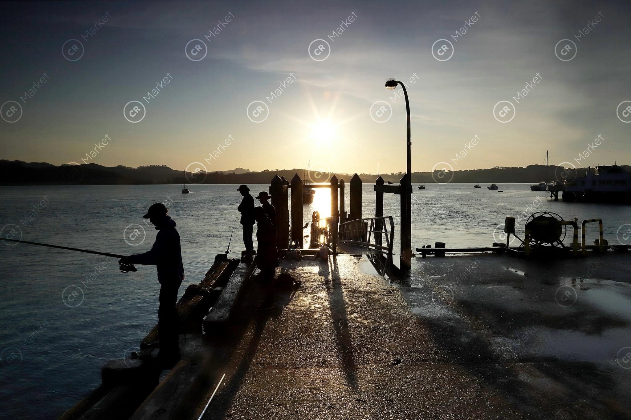 Serenity Mangonui Fishing Off Wharf - CR Market