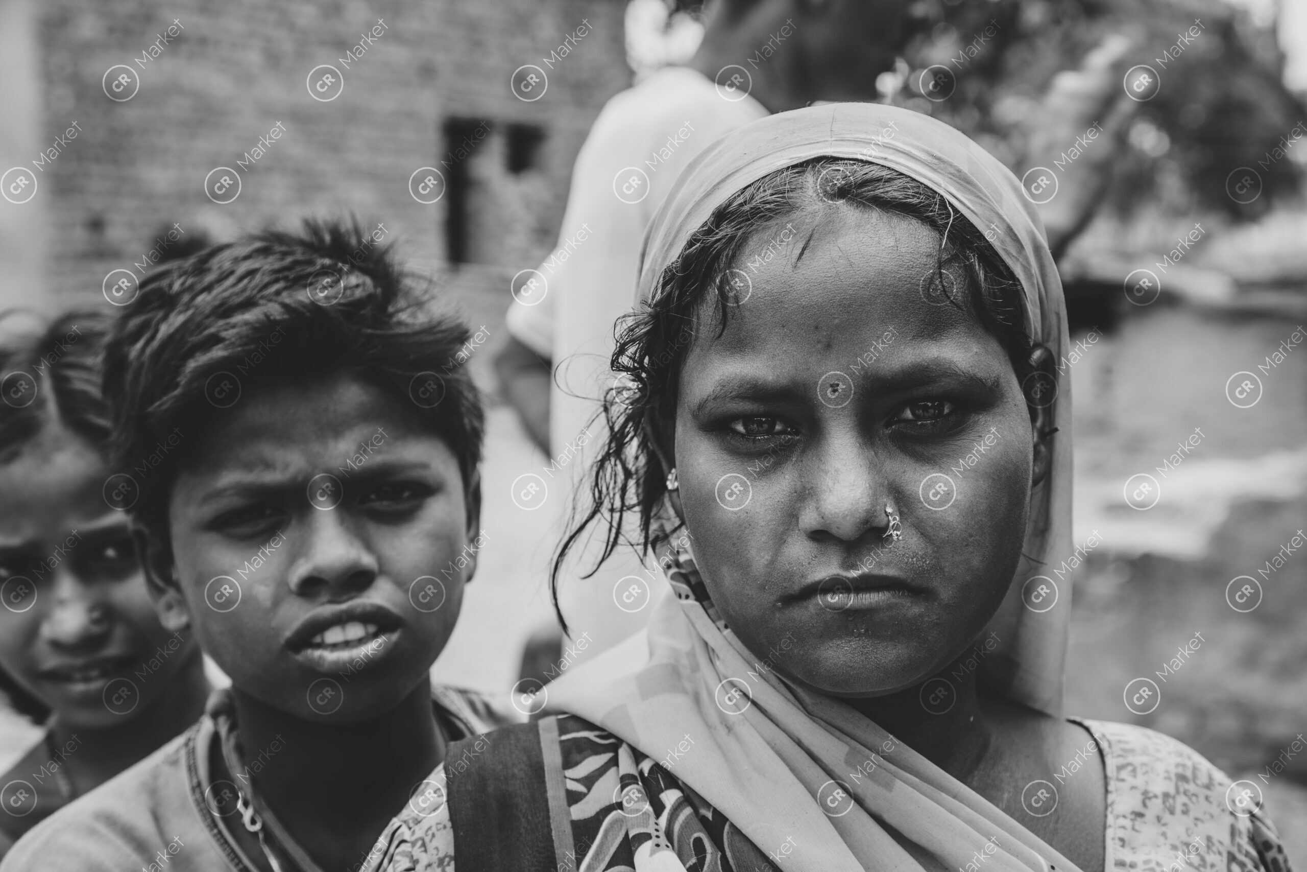 B/w India Portrait - CR Market
