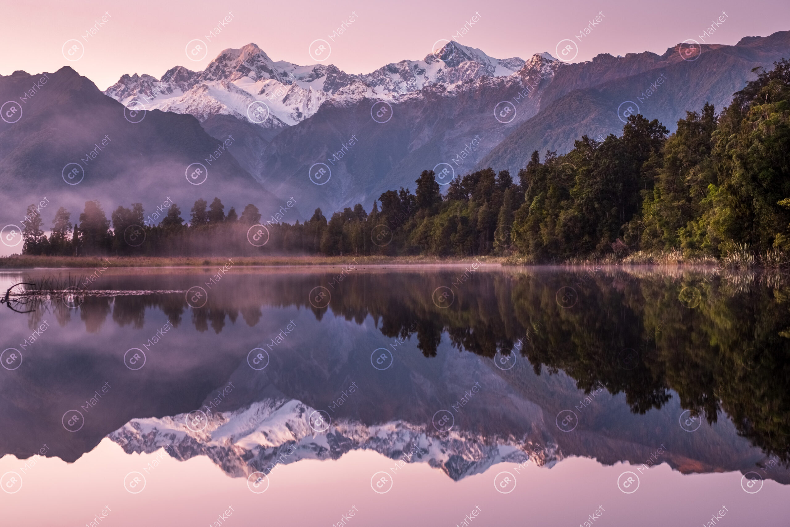 Lake Matheson Reflection, West Coast, South Island - CR Market